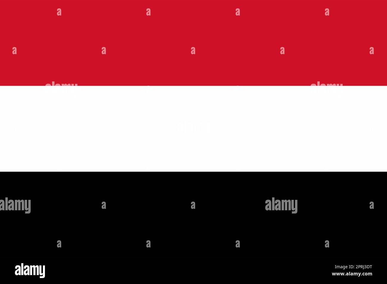 The national flag Of Yemen in the national colours Stock Photo - Alamy