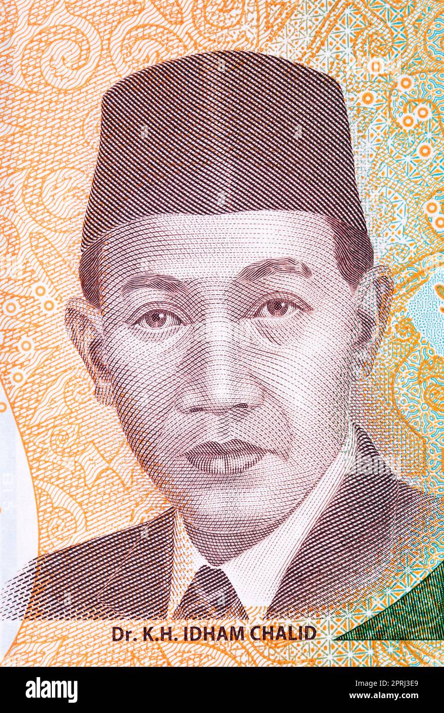 Idham Chalid a portrait from Indonesian money Stock Photo - Alamy