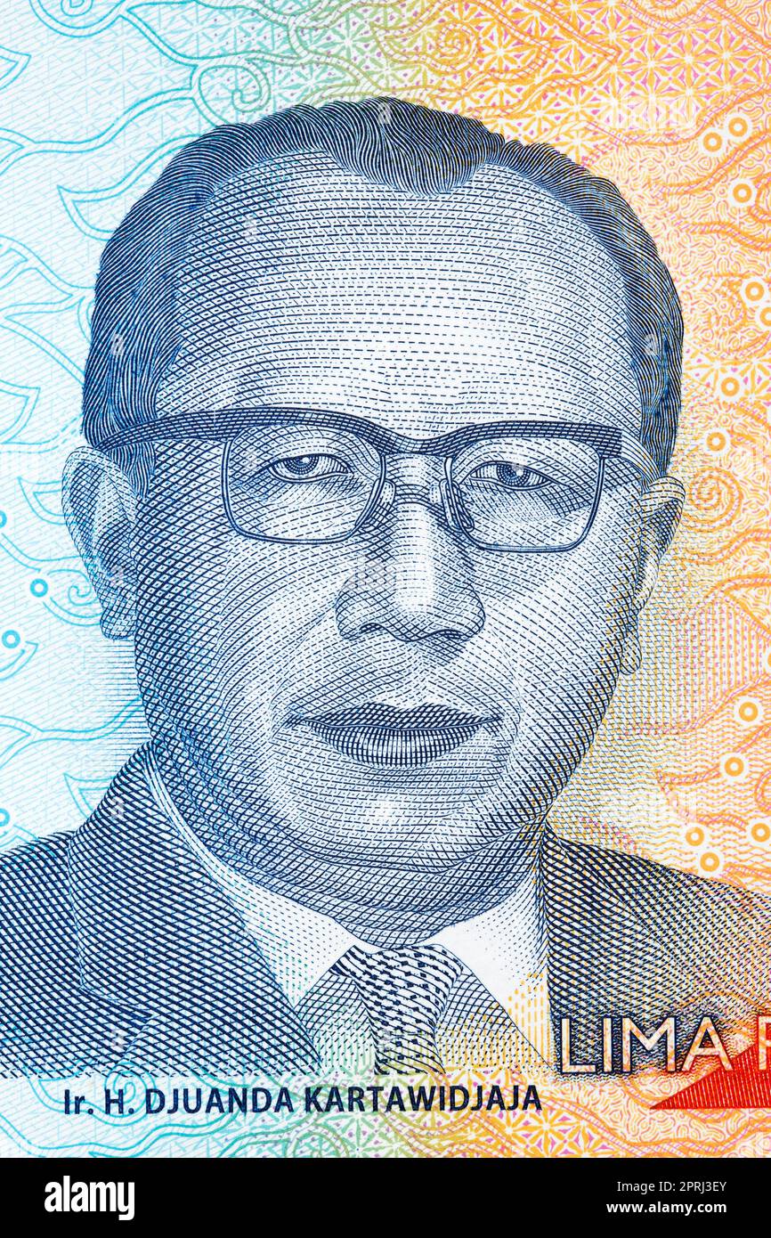 Djuanda Kartawidjaja a portrait from Indonesian money Stock Photo - Alamy