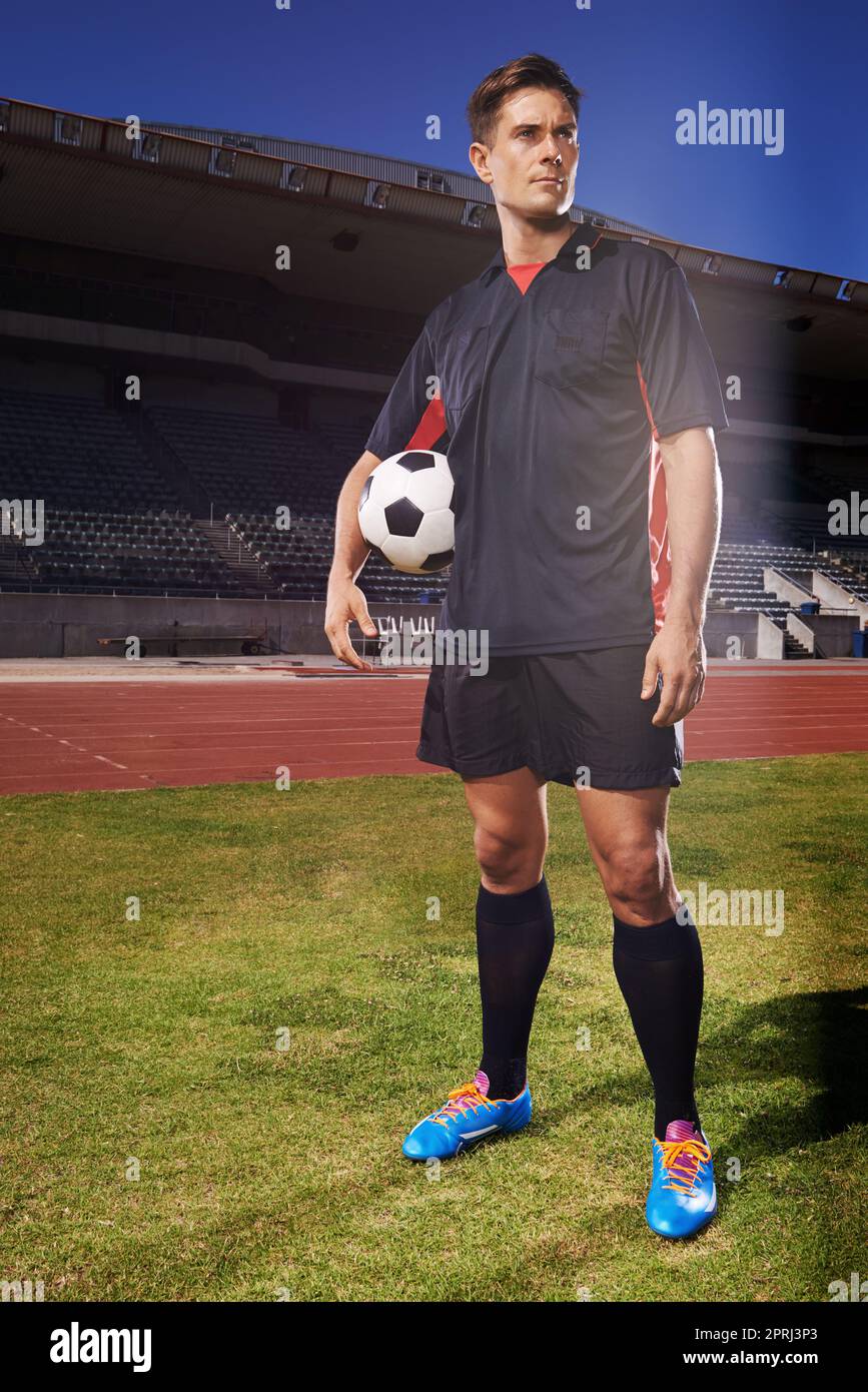 Fit male model football hi-res stock photography and images - Alamy