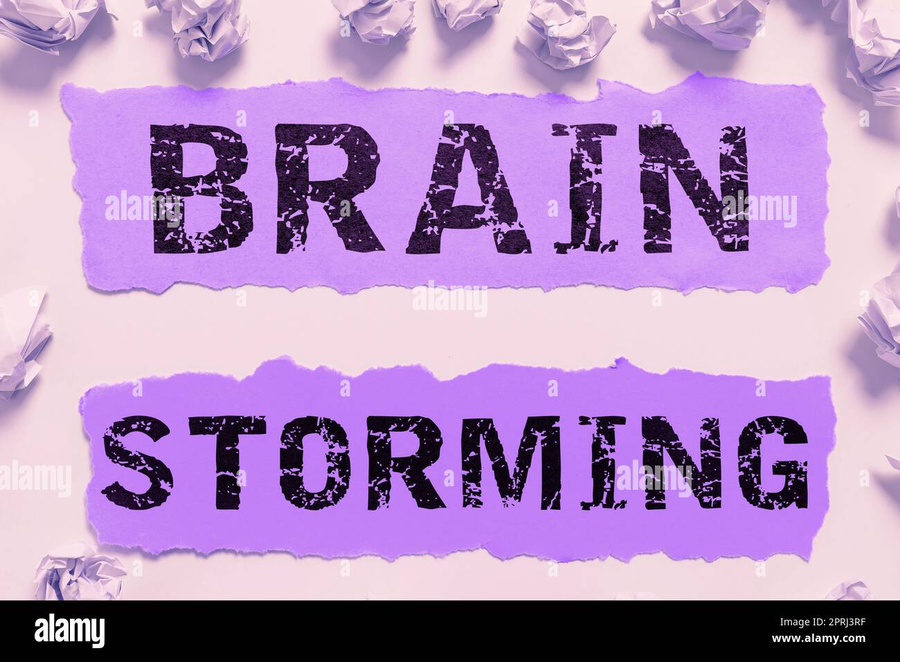 Text caption presenting Brain Storming, Business overview Long term ...