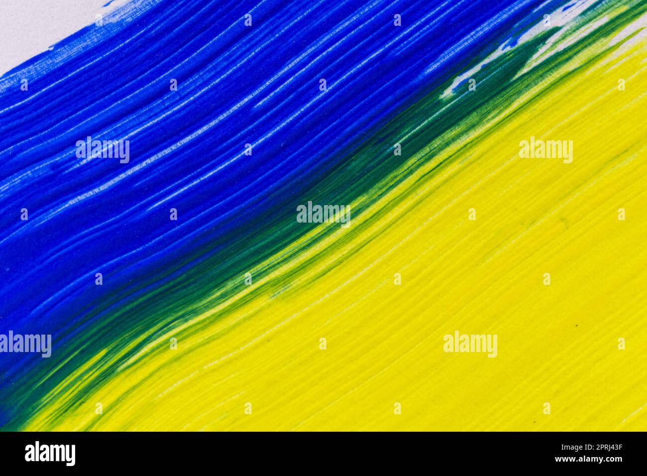 acrylic paint texture background ukranian flag Stock Photo - Alamy