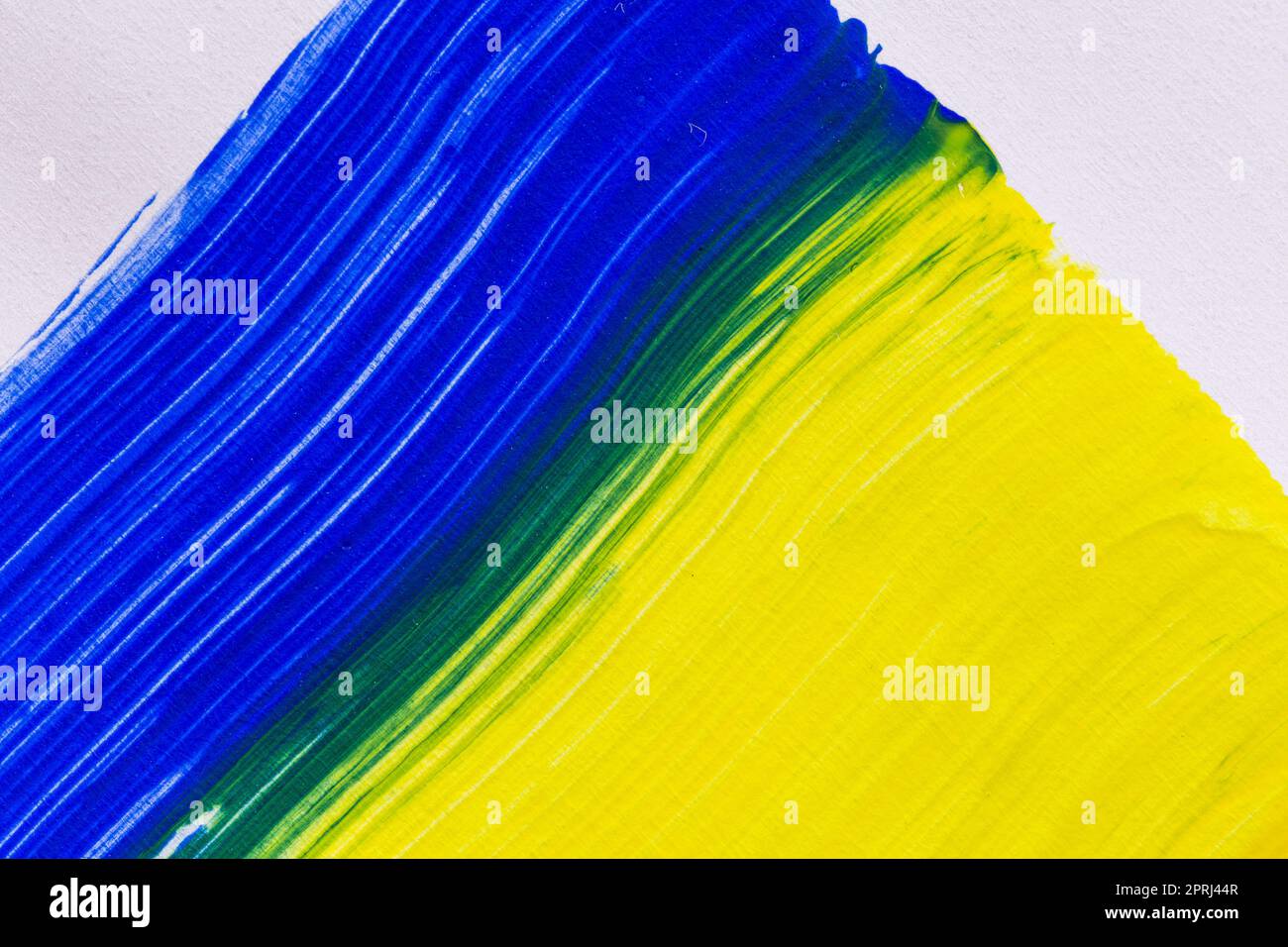 acrylic paint texture background ukranian flag Stock Photo - Alamy
