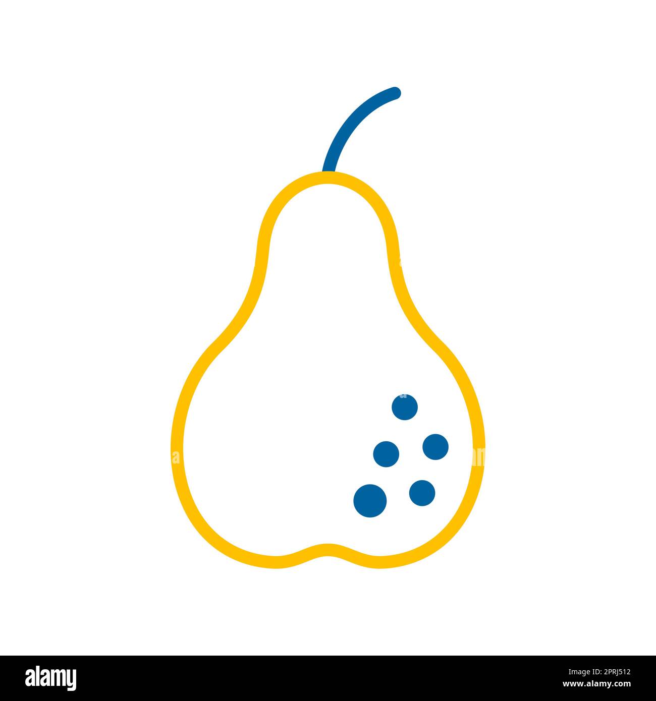 Pear vector icon. Graph symbol for food and drinks web site, apps ...