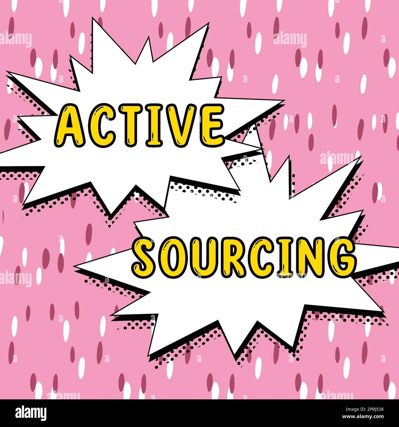 Conceptual caption Active Sourcing, Business approach educational ...