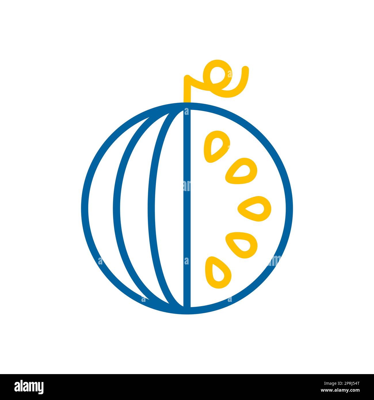 Watermellon vector icon. Graph symbol for food and drinks web site ...
