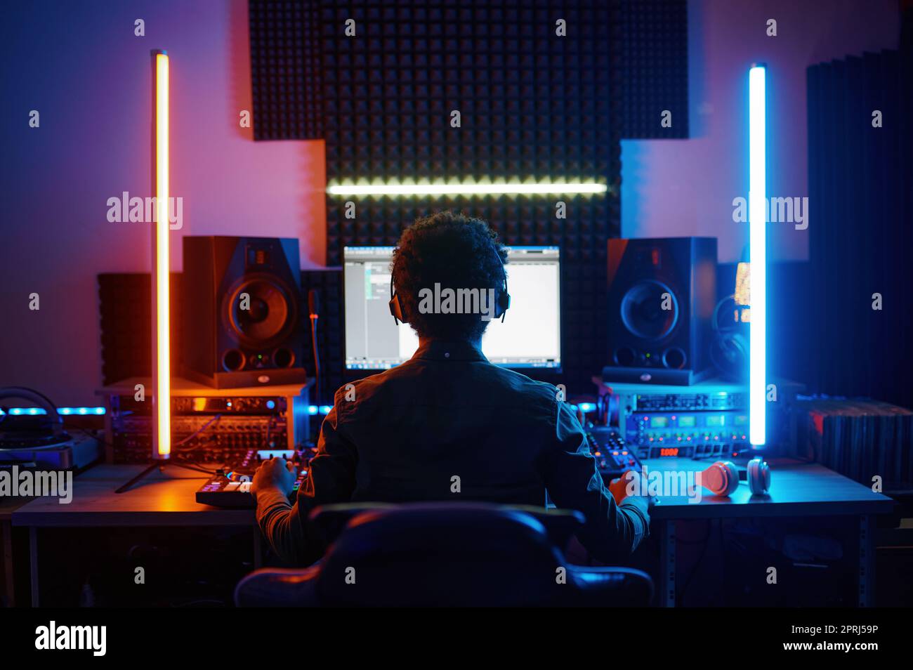 Producer working in recording hi-res stock photography and images - Alamy