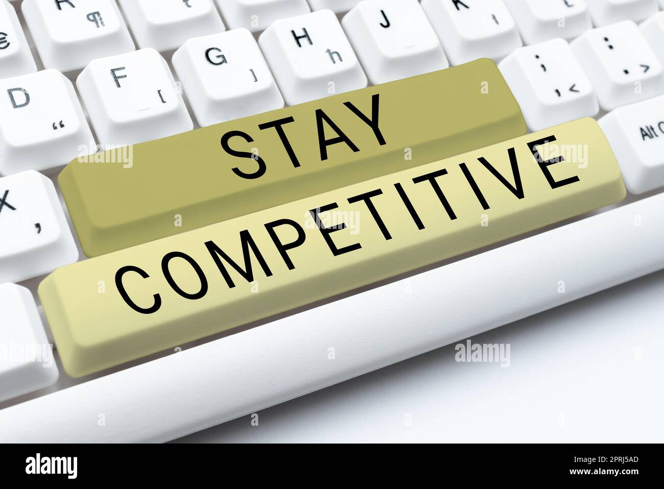 Handwriting text Stay Competitive, Internet Concept moving from the use ...