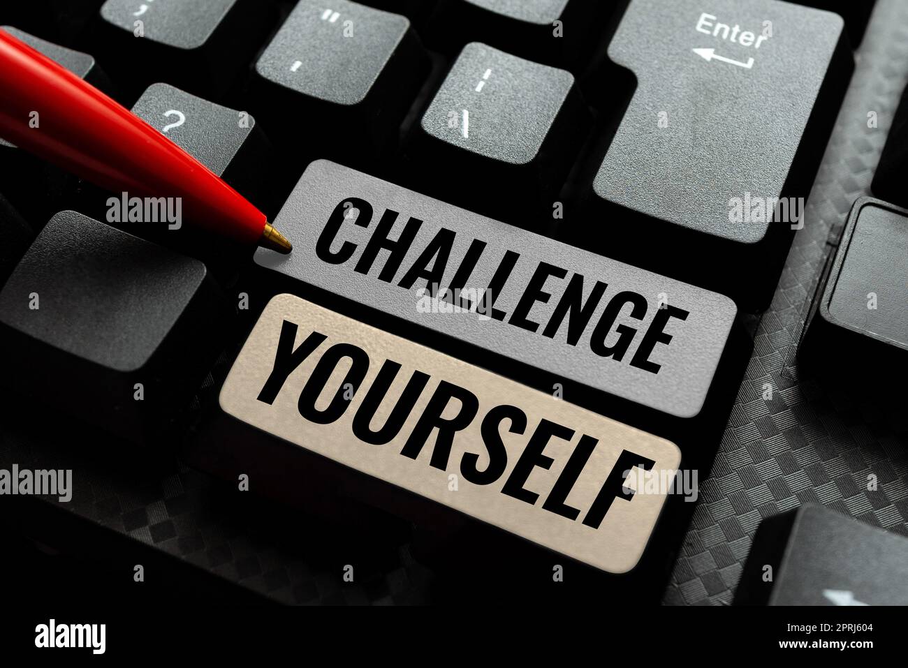 Handwriting text Challenge Yourself, Conceptual photo Written ...