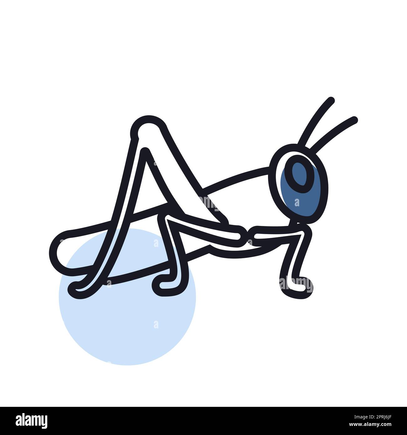 Grasshopper locust isolated icon. Agriculture sign. Graph symbol for ...