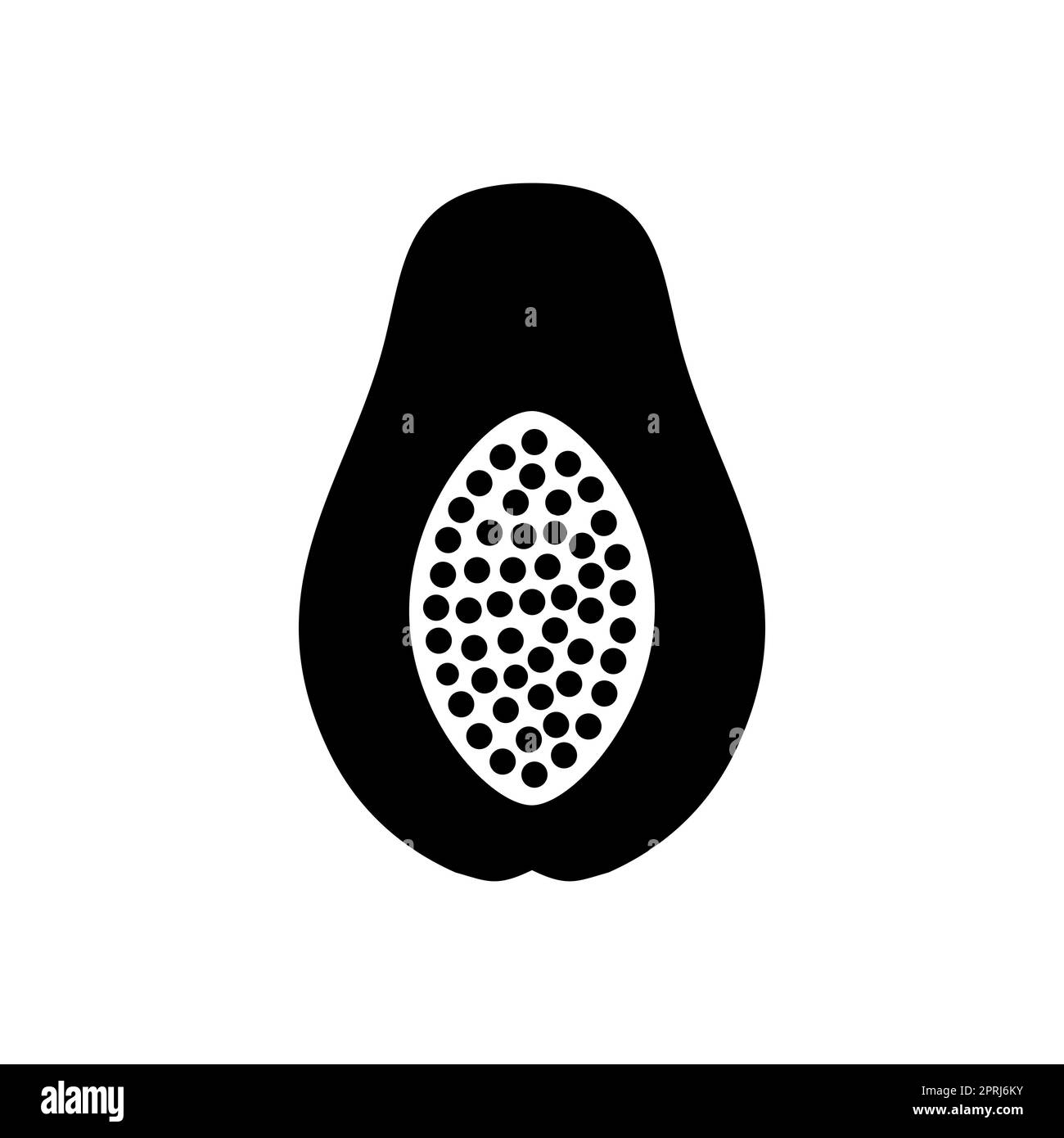 Papaya tropical fruit vector glyph icon. Graph symbol for food and ...