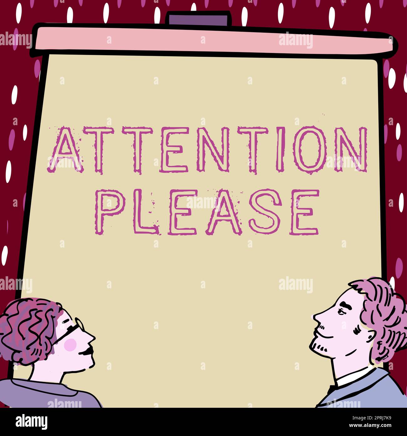 Sign displaying Attention Pleaseasking people sop doing anything and ...