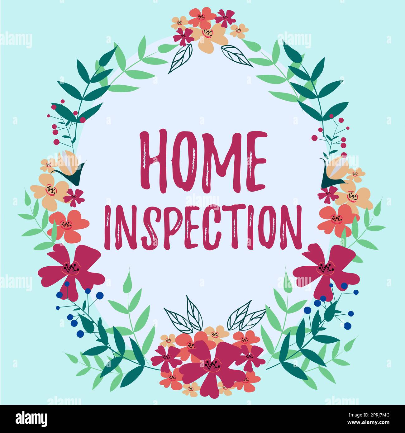 Writing displaying text Home InspectionExamination of the condition of ...