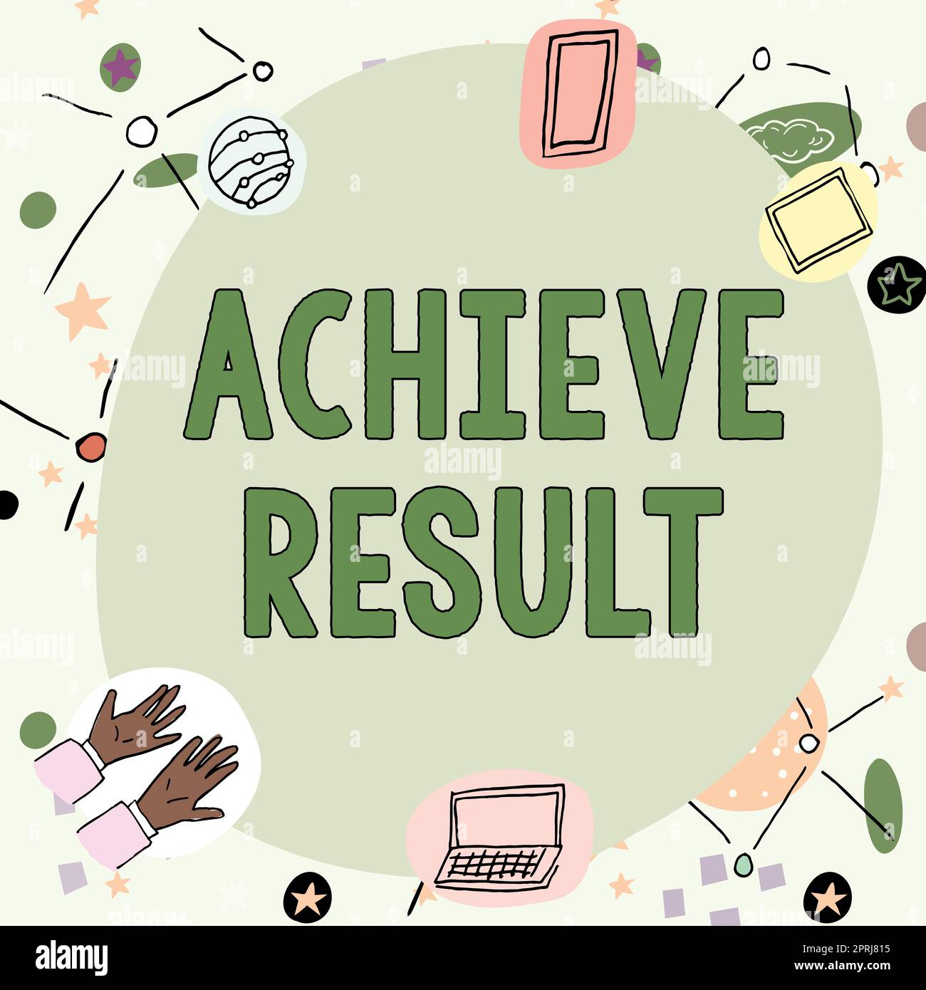 Text caption presenting Achieve ResultReceive successful result from ...