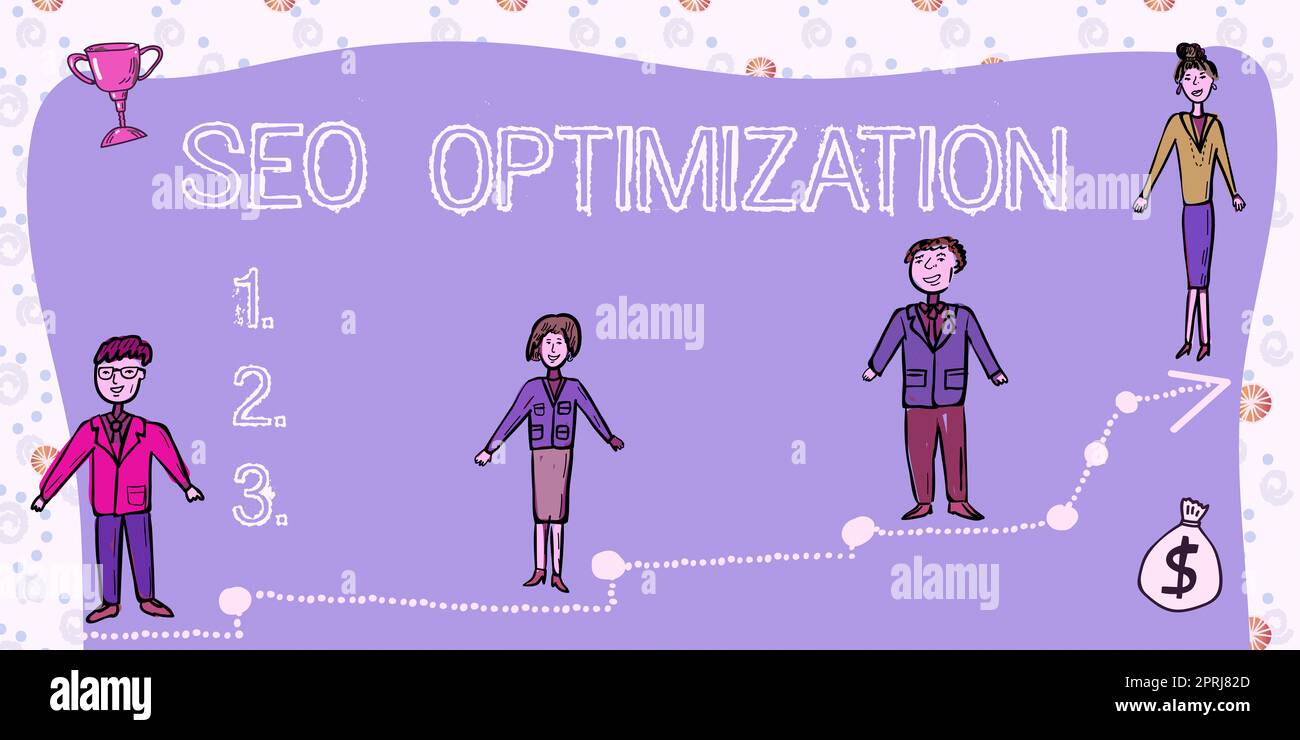 Conceptual Display Seo Optimizationprocess Of Affecting Online Visibility Of Website Or Page