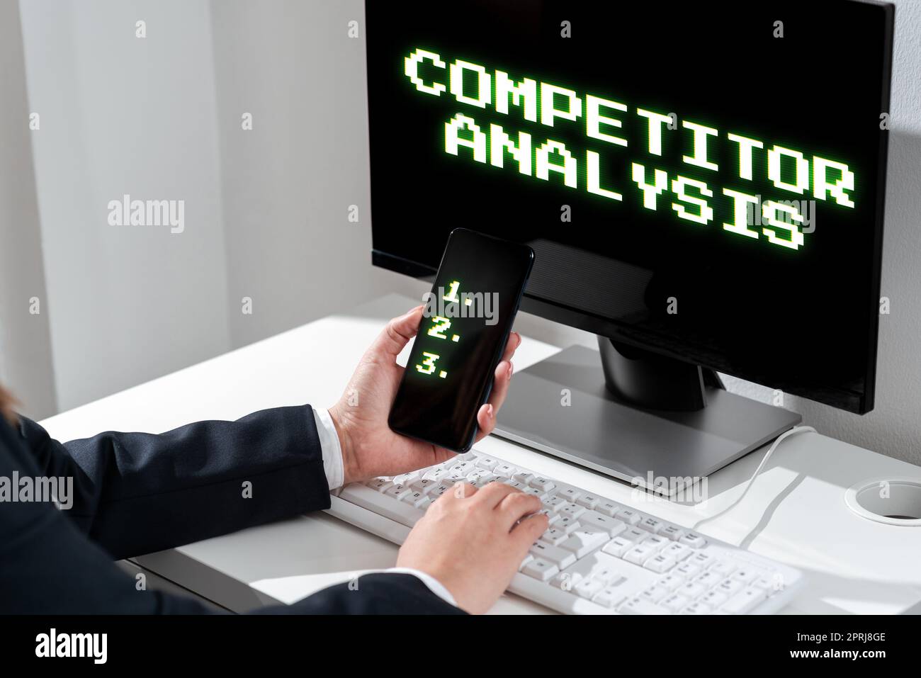 Sign displaying Competitor AnalysisDetermine the Strength Weakness of ...