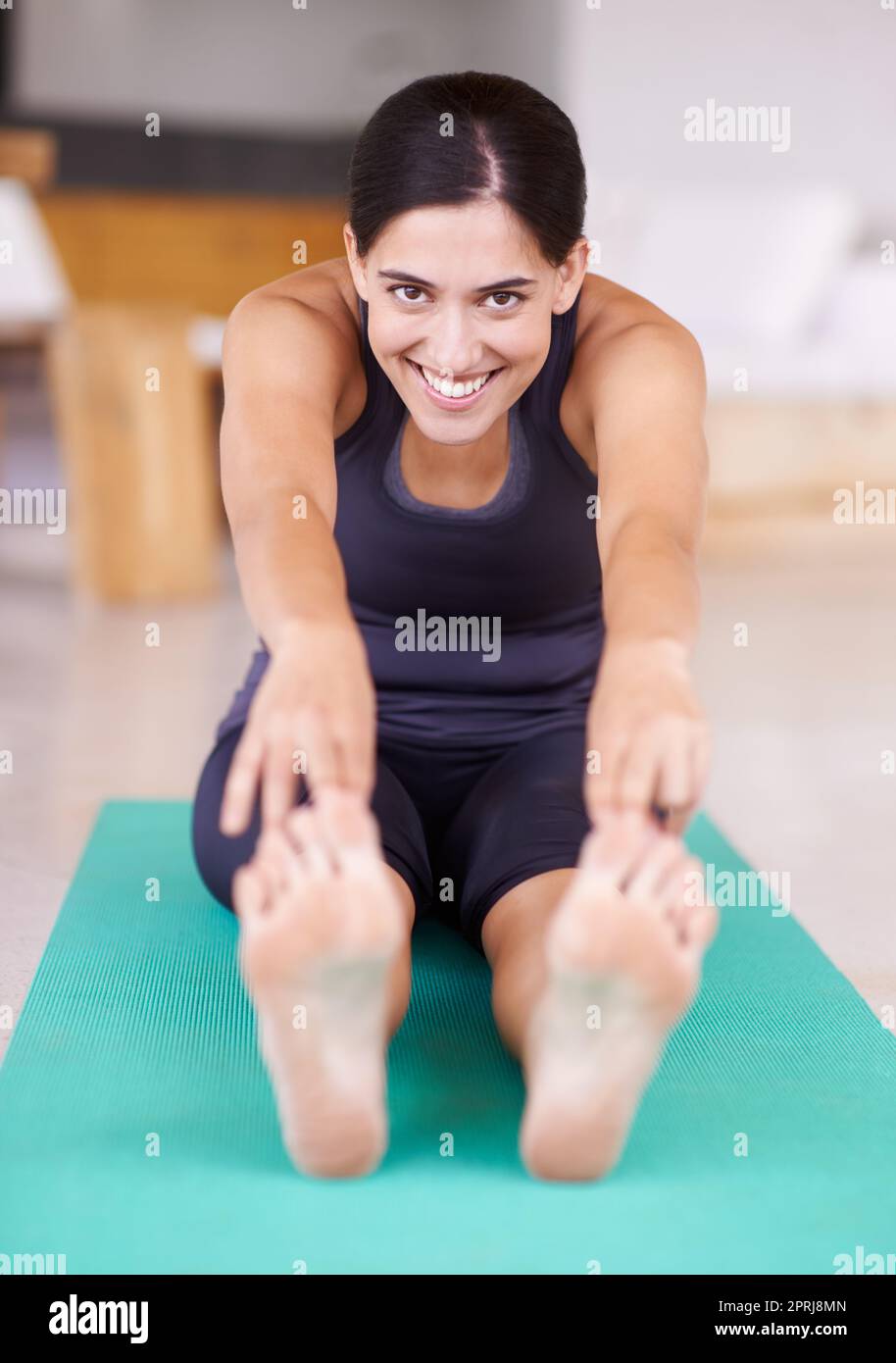 Its Not About Touching Your Toes Its What You Learn On Your Way Down Young Woman Touching Her