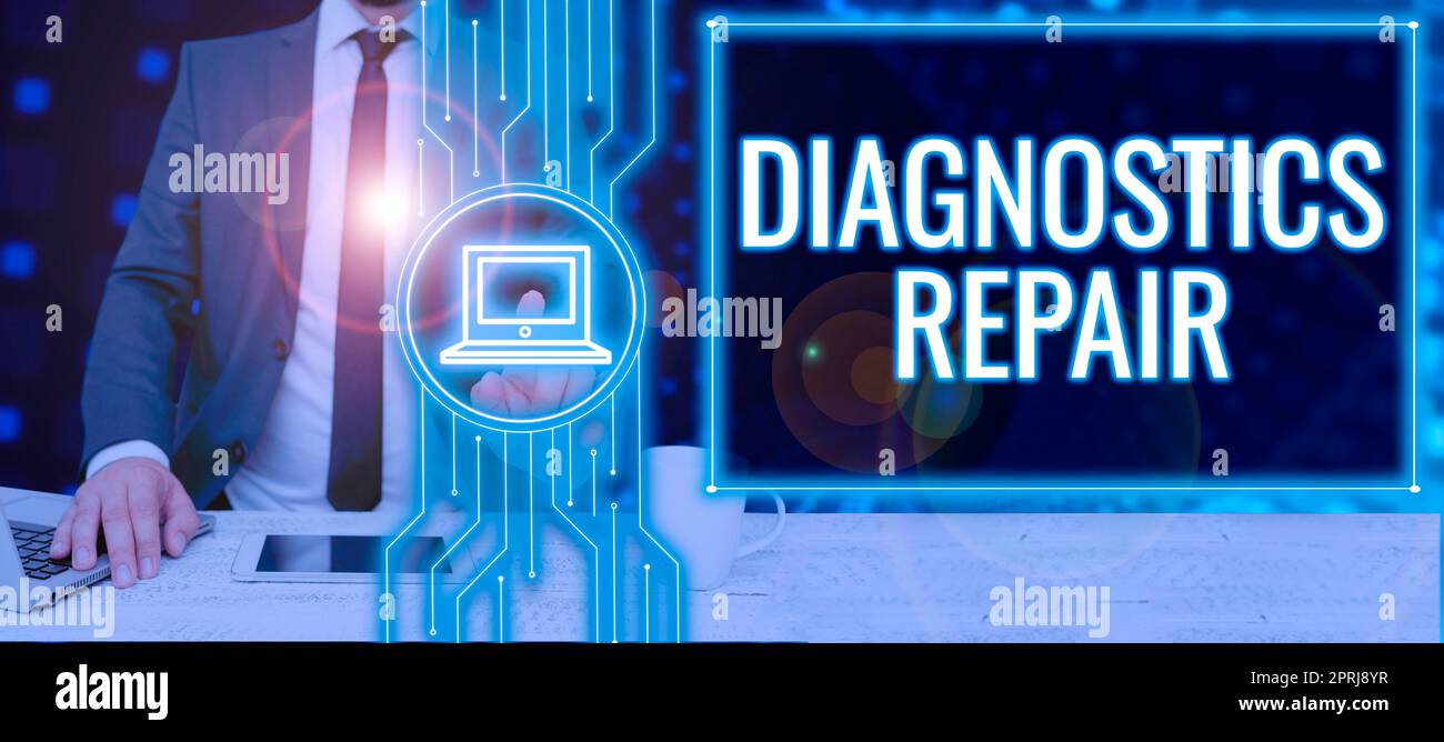 Conceptual caption Diagnostics RepairA program or routine that helps a ...