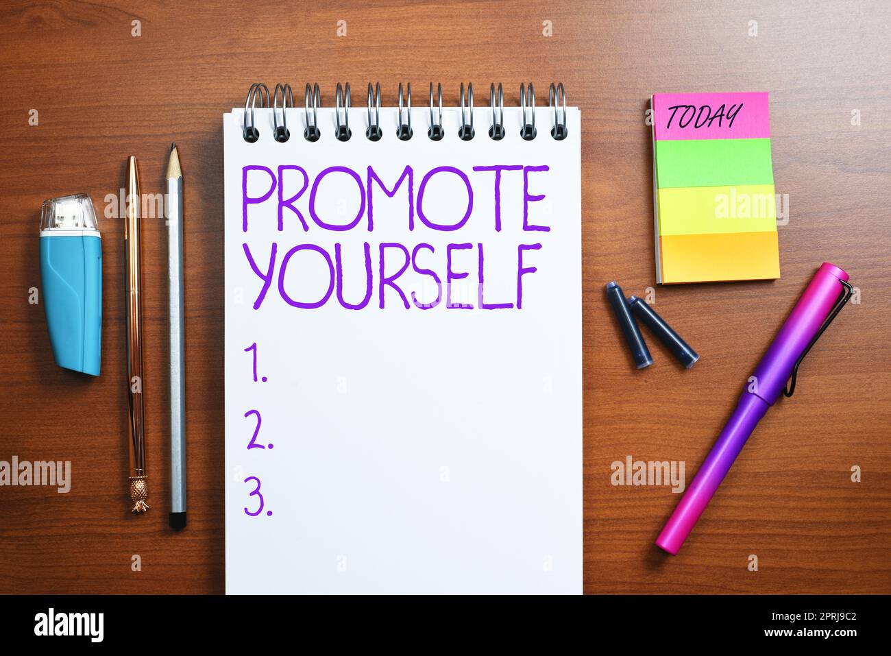 Sign displaying Promote Yourselfmarket and introduce to others ...