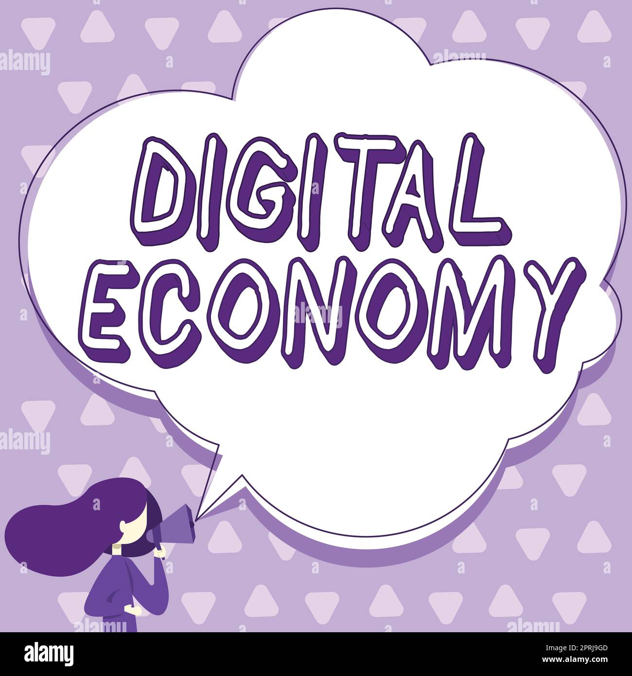 Conceptual caption Digital Economyworldwide network of economic ...