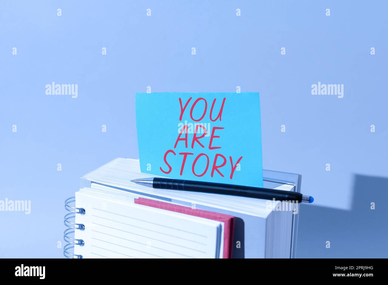 Text sign showing You Are Story. Conceptual photo Your stories count ...
