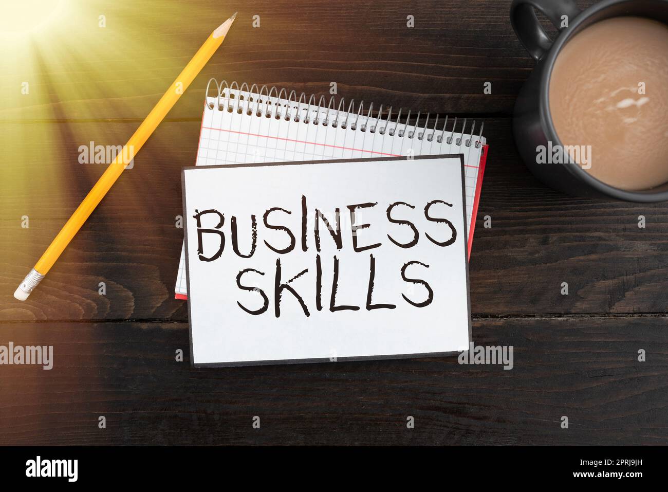 Conceptual caption Business SkillsAn ability to acquire systematic ...