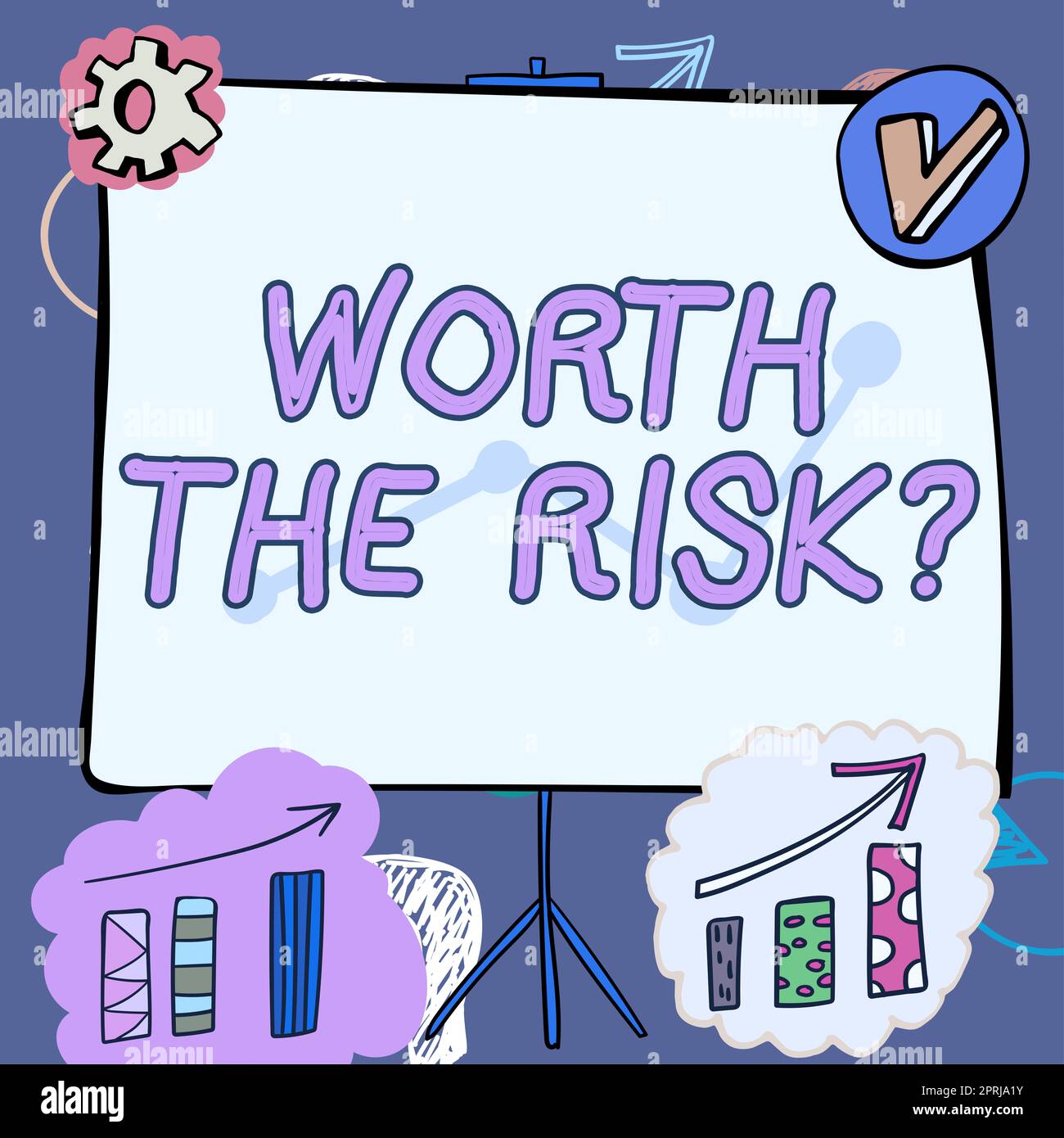 Text caption presenting Worth The Risk questionasking if certain action ...