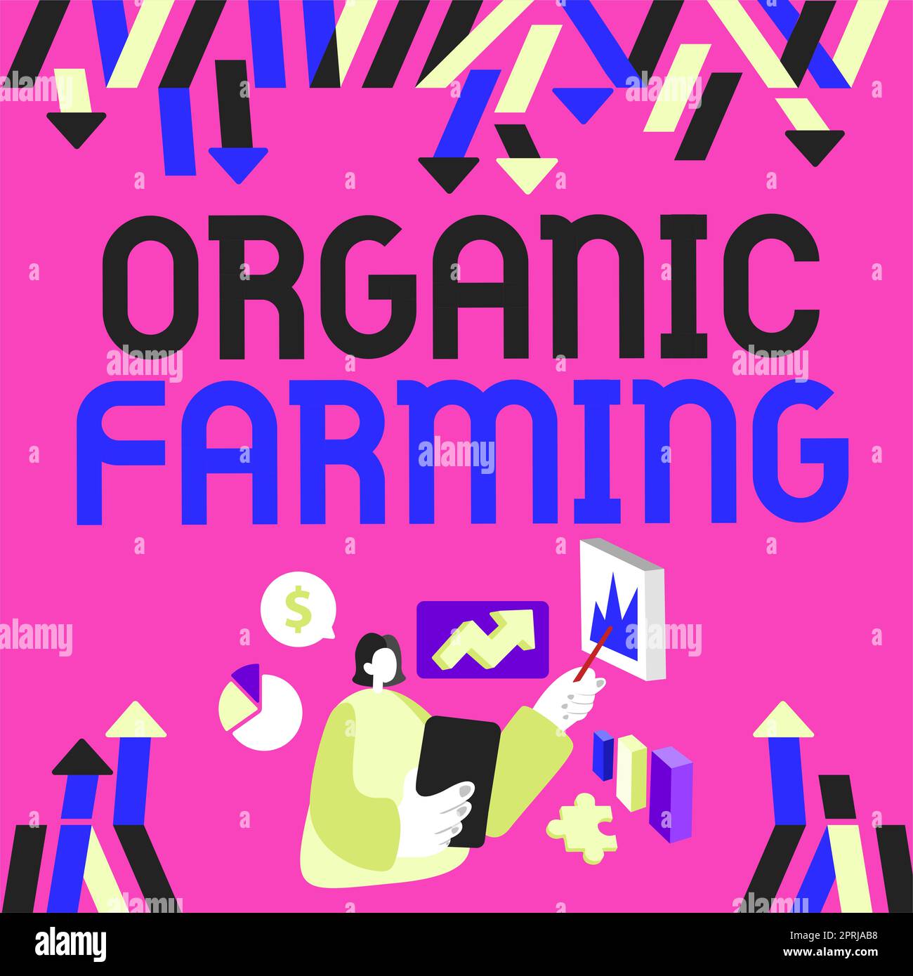 Conceptual display Organic Farmingan integrated farming system that ...