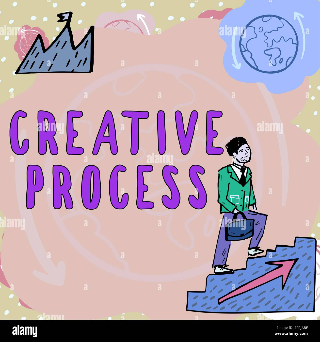 Sign displaying Creative Processact of making new connections between ...