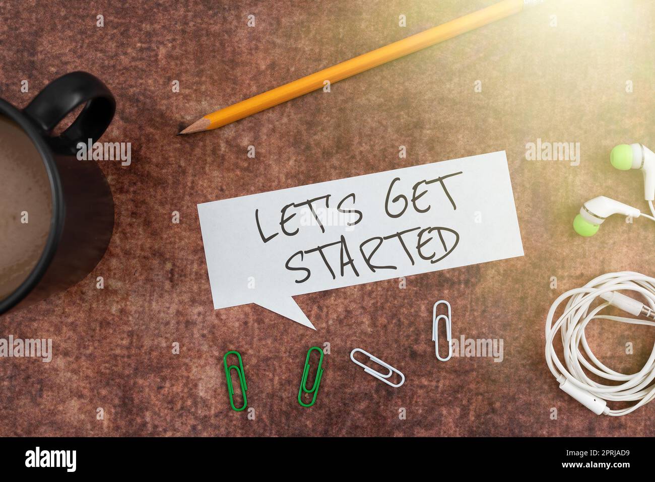 Inspiration showing sign Let s is Get StartedTo begin doing or working ...