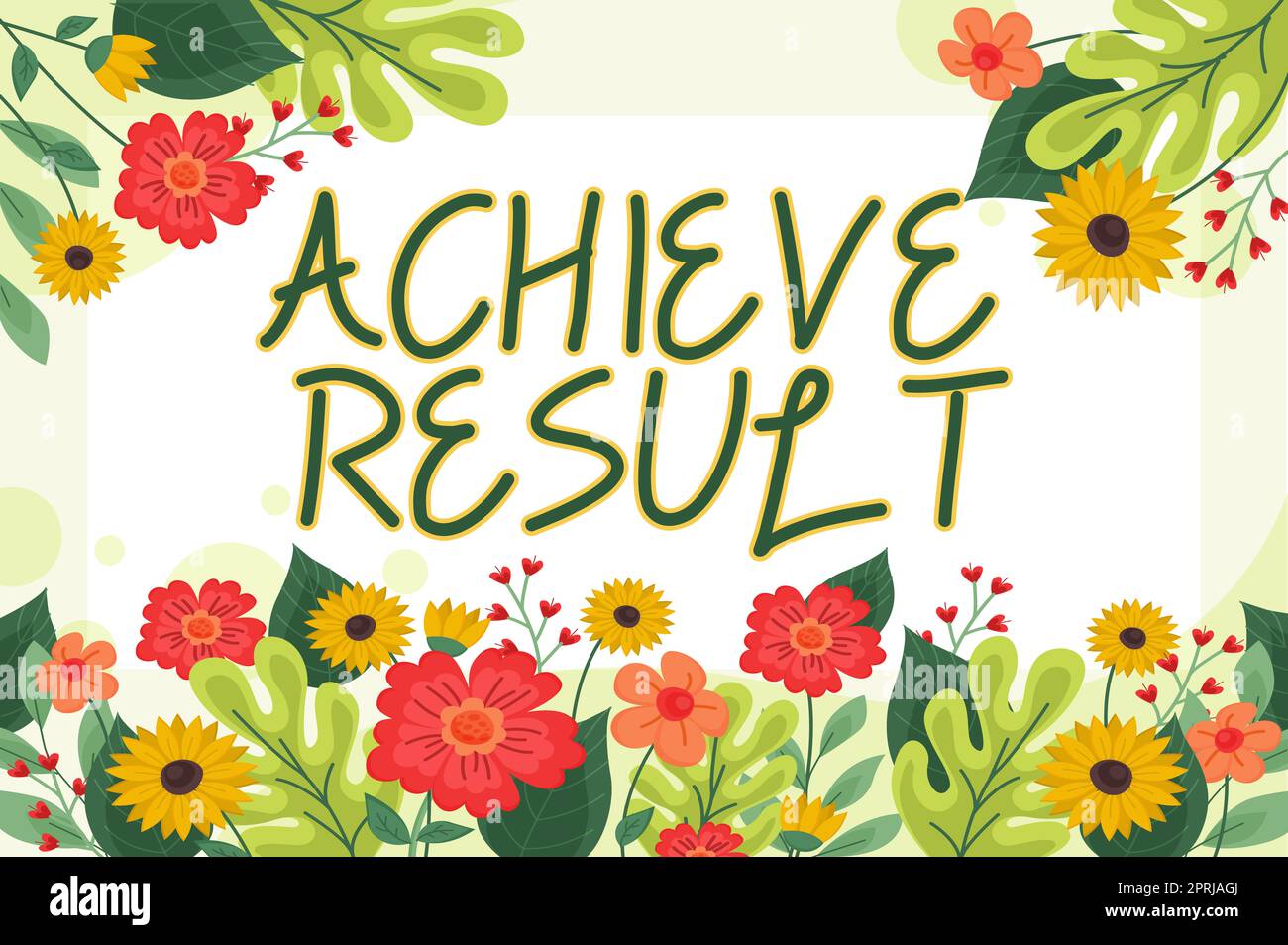 Text sign showing Achieve ResultReceive successful result from hard ...