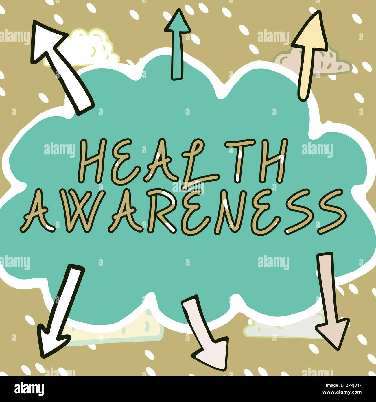 Sign displaying Health AwarenessPromoting community issues and ...