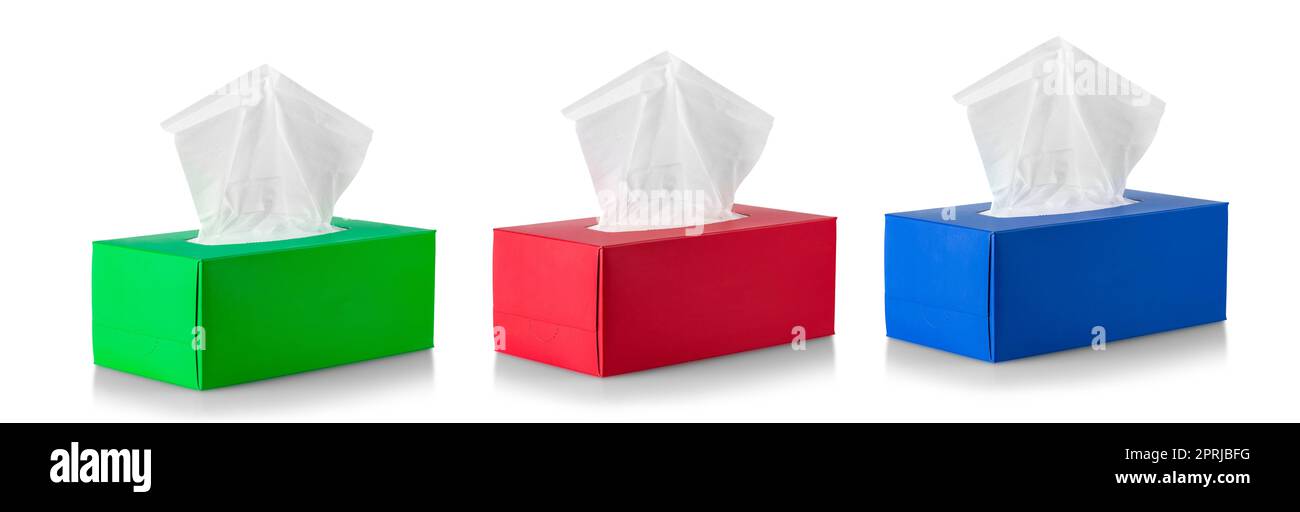 Set of Colored Cleaning wipes isolated on white background Stock Photo ...