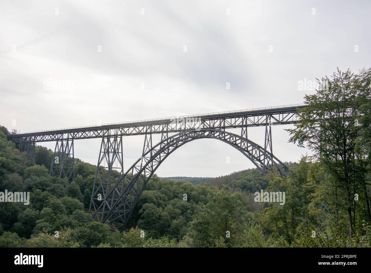 The high steel Müngstener Railroad Bridge in Solingen as a World ...