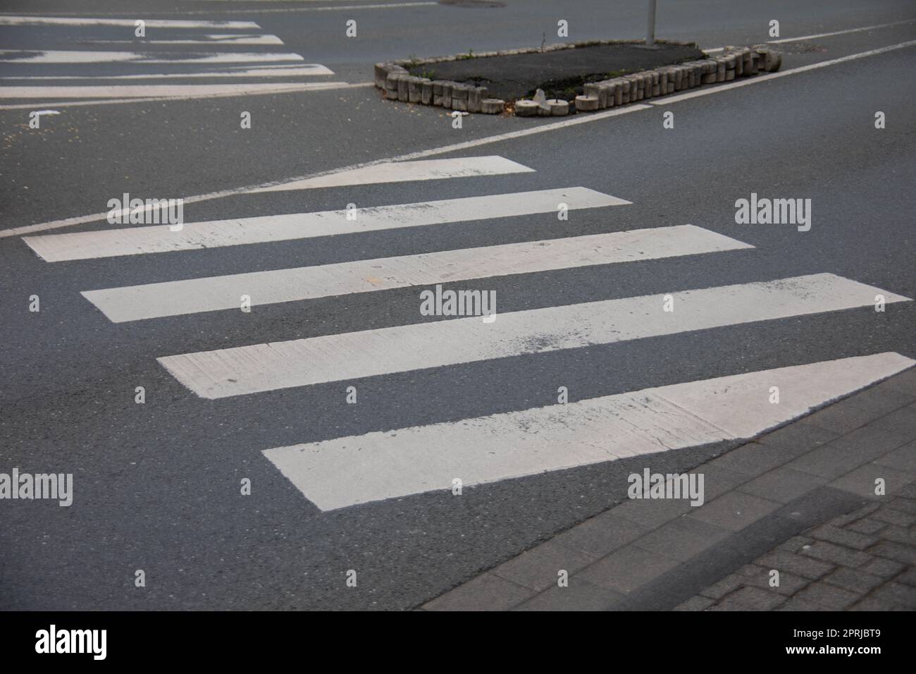 Zebra crossing as a pedestrian crossing in traffic Stock Photo - Alamy