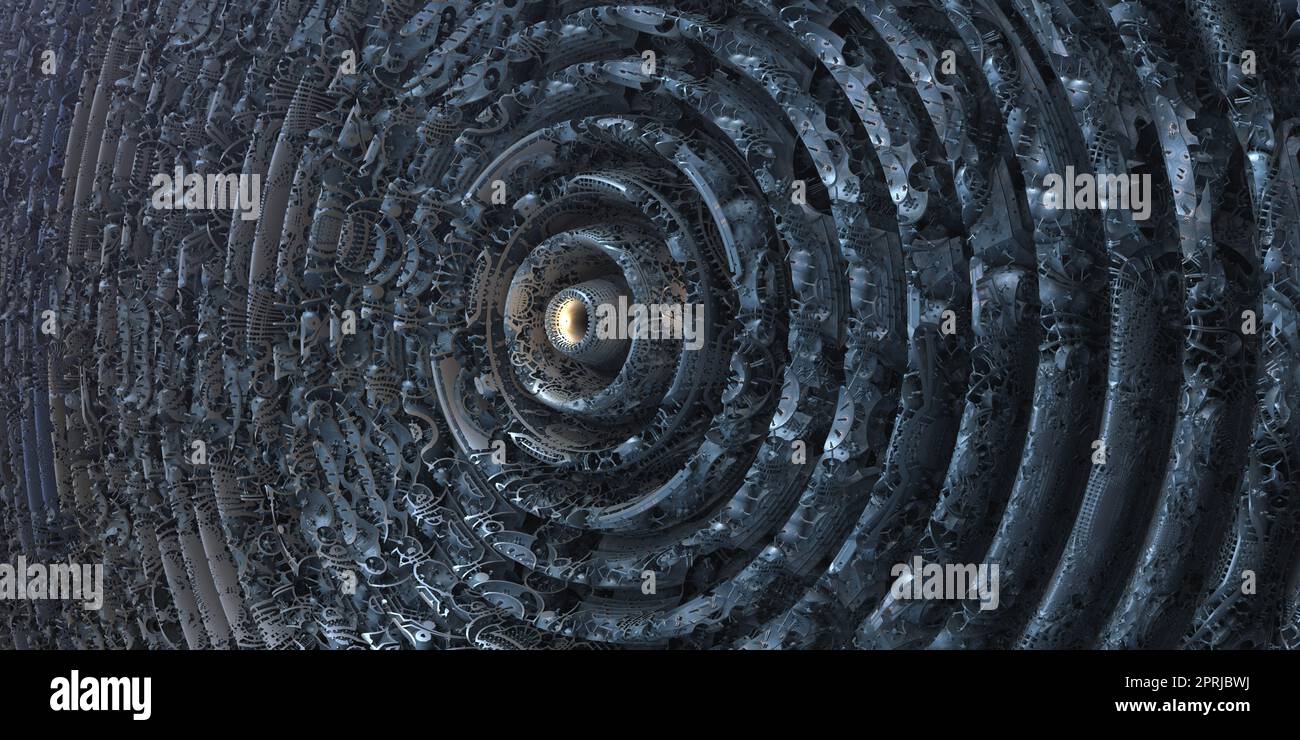 a huge wave moves through space 3d rendering Stock Photo - Alamy