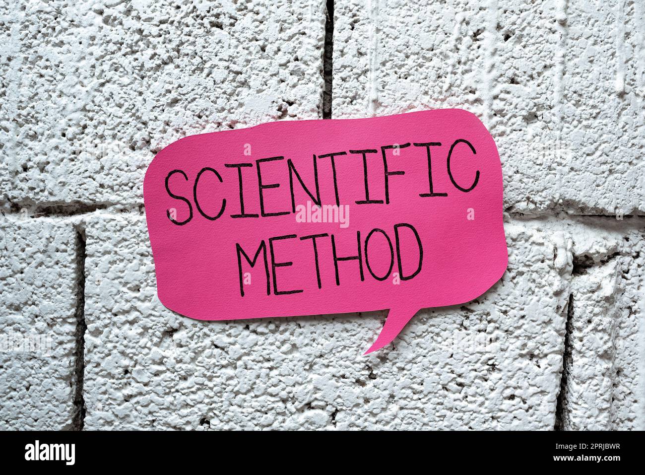 Hand writing sign Scientific MethodPrinciples Procedures for the ...