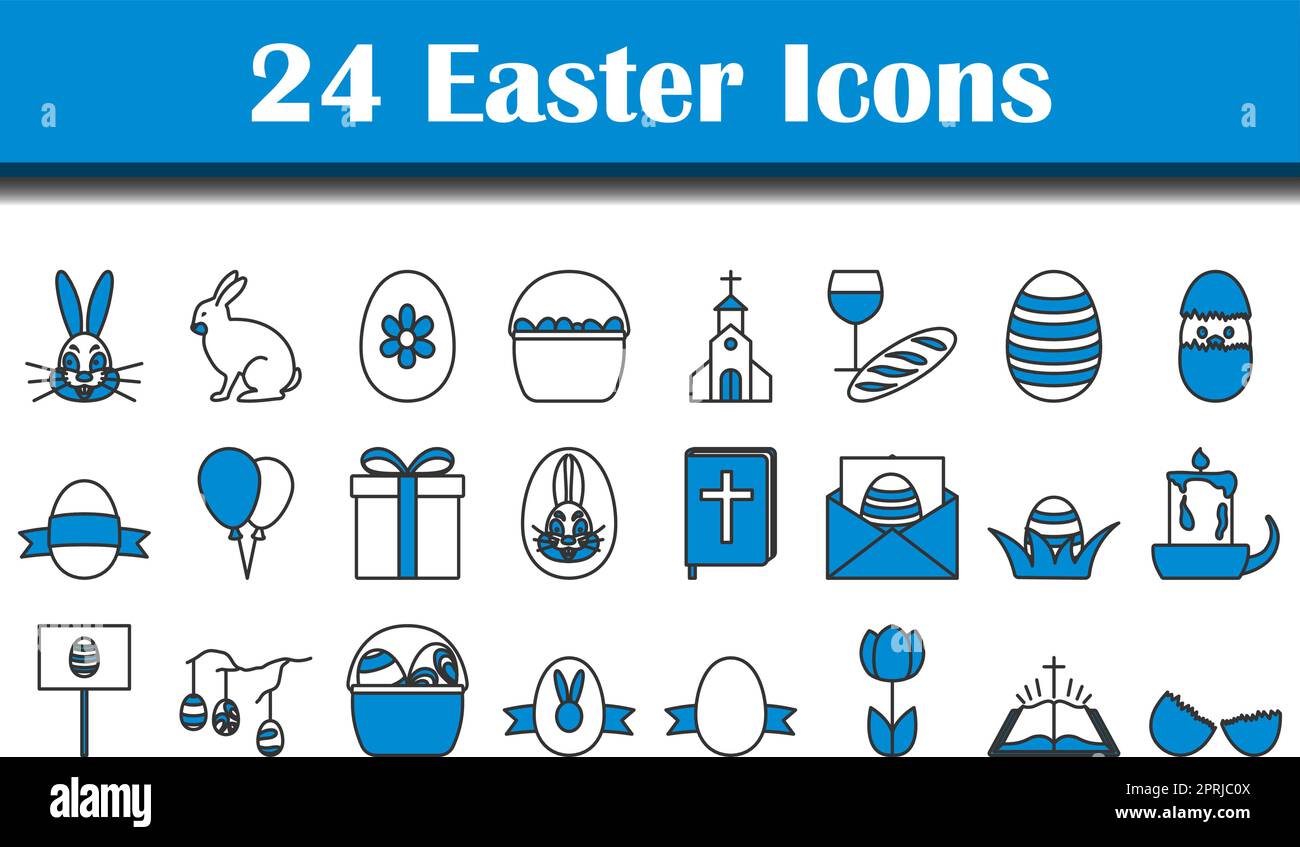 Easter Icon Set Stock Vector Image & Art - Alamy