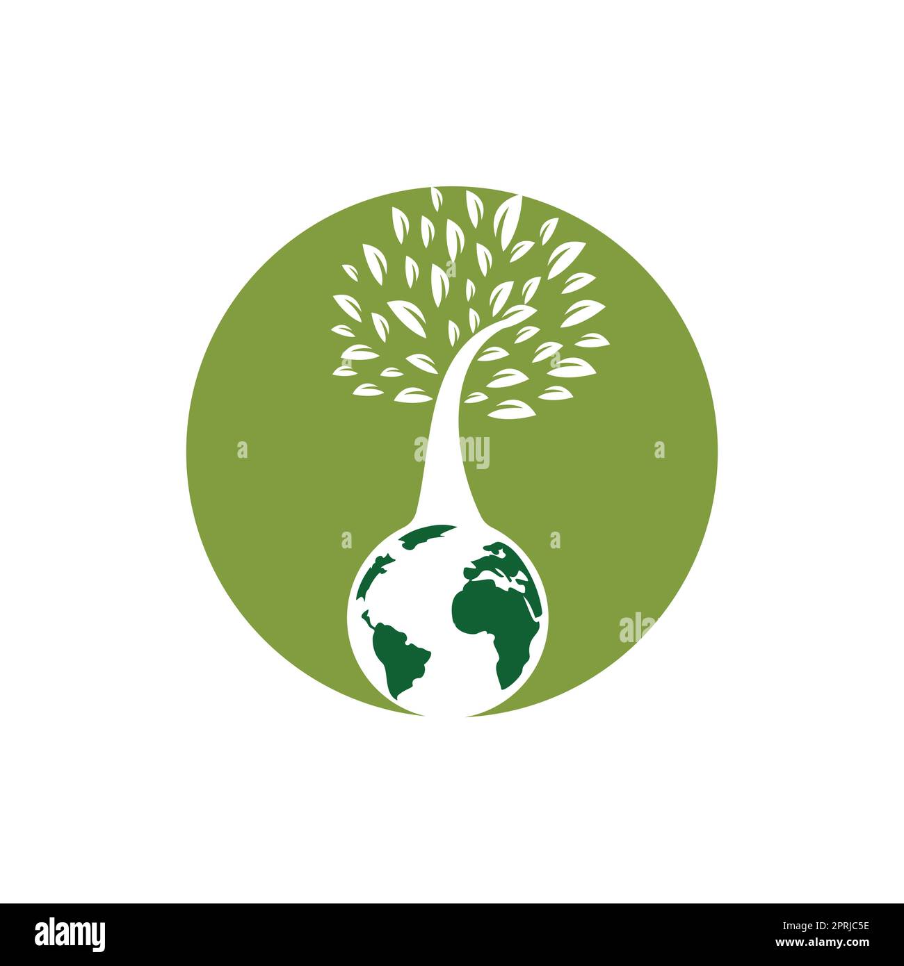 Globe tree vector logo design template. Planet and eco symbol or icon ...