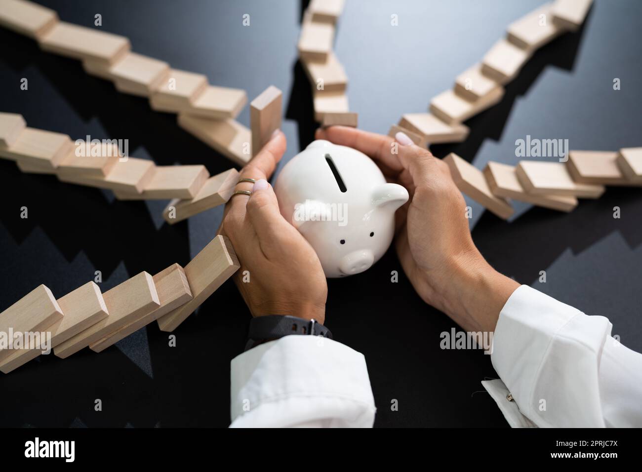 Hand Protecting Cash Money Stock Photo - Alamy