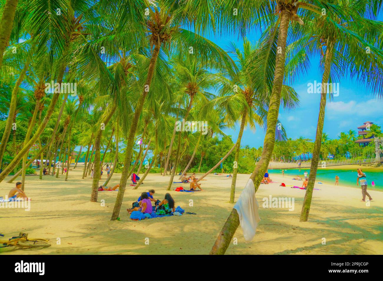 Sentosa Island Beach Stock Photo - Alamy