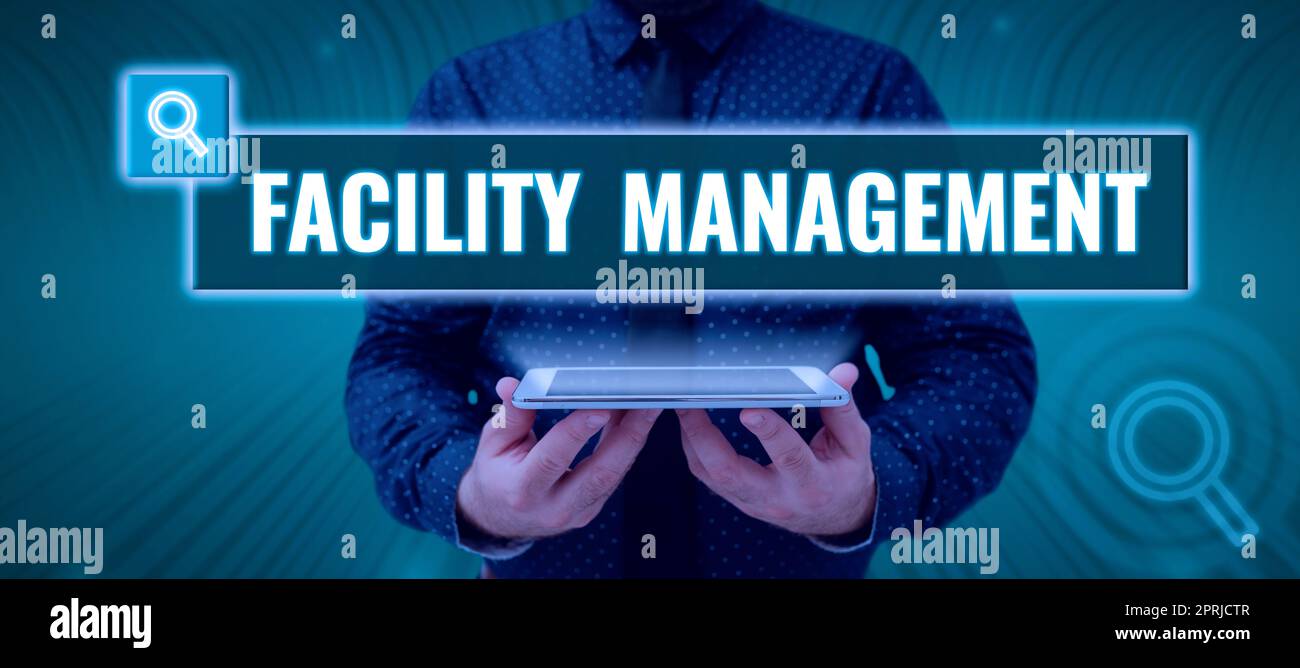 Conceptual display Facility Management, Business idea Multiple Function ...