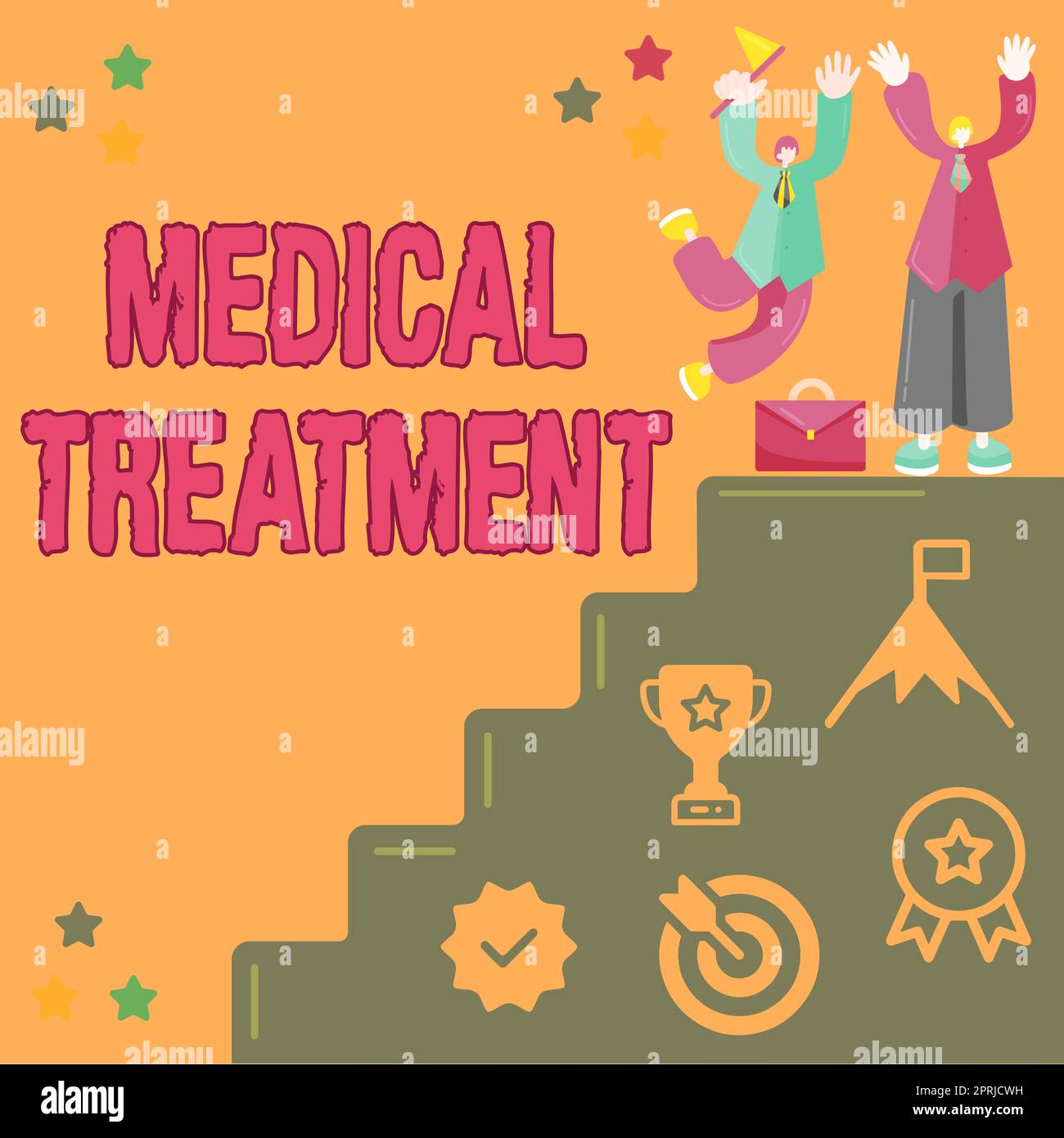 Text showing inspiration Medical TreatmentManagement and care of a ...