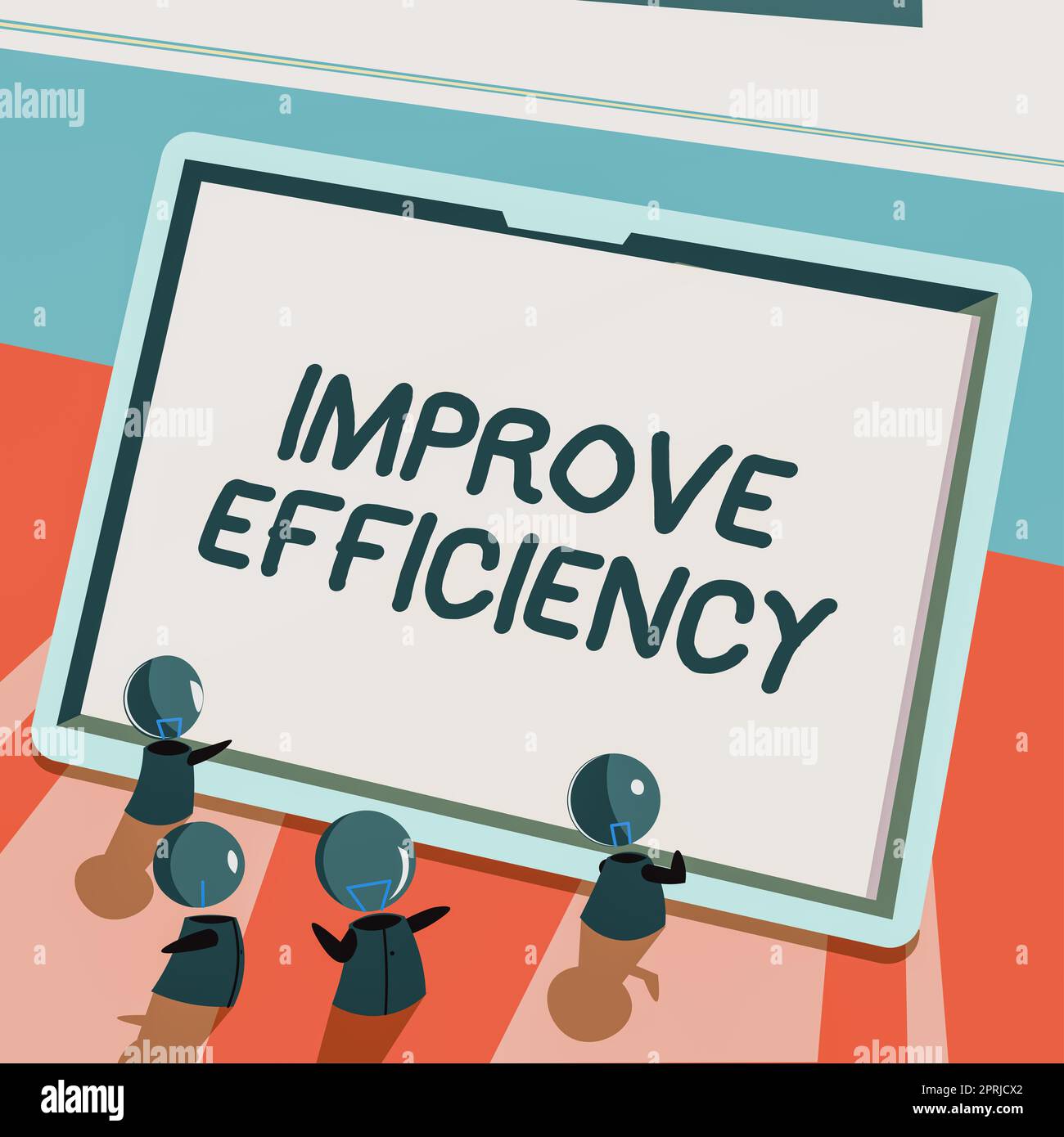 Hand writing sign Improve EfficiencyCompetency in performance with ...