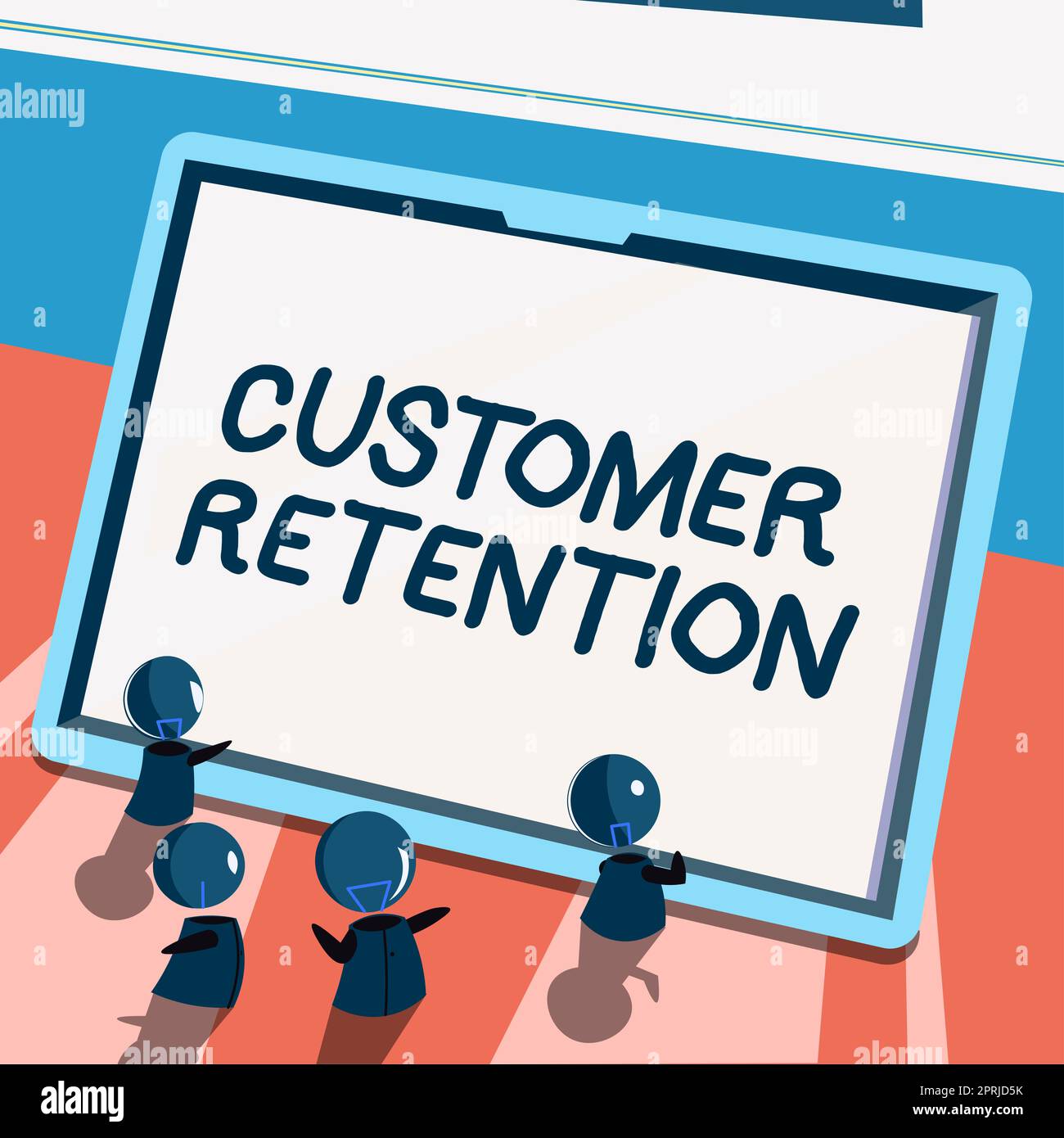 Text showing inspiration Customer RetentionKeeping loyal customers ...
