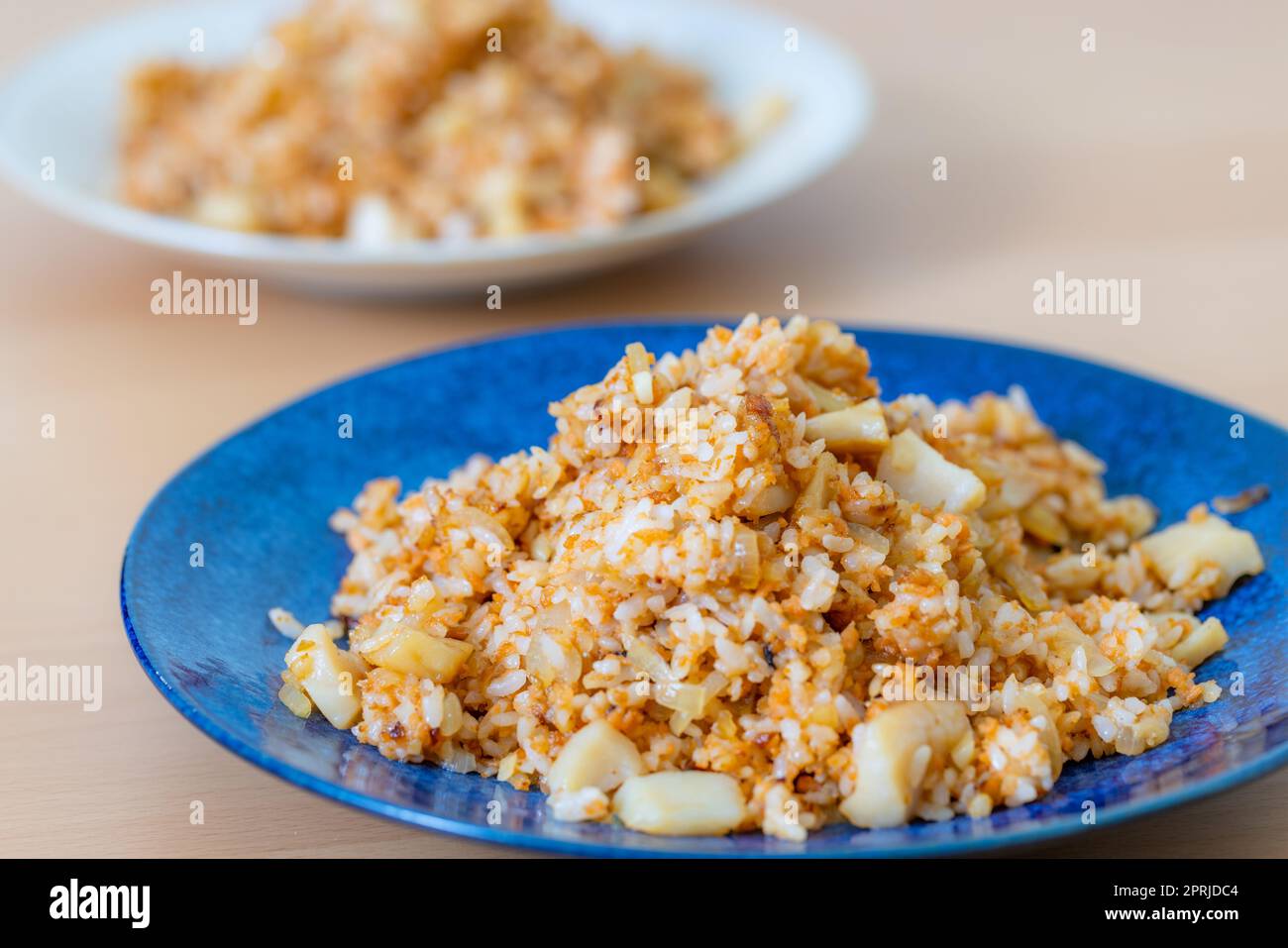 Homemade chinese fry rice on plate Stock Photo - Alamy