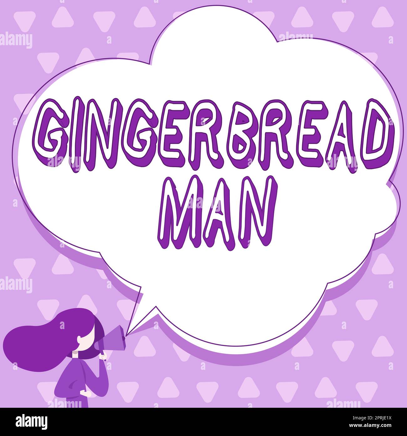 Text caption presenting Gingerbread Mancookie made of gingerbread ...