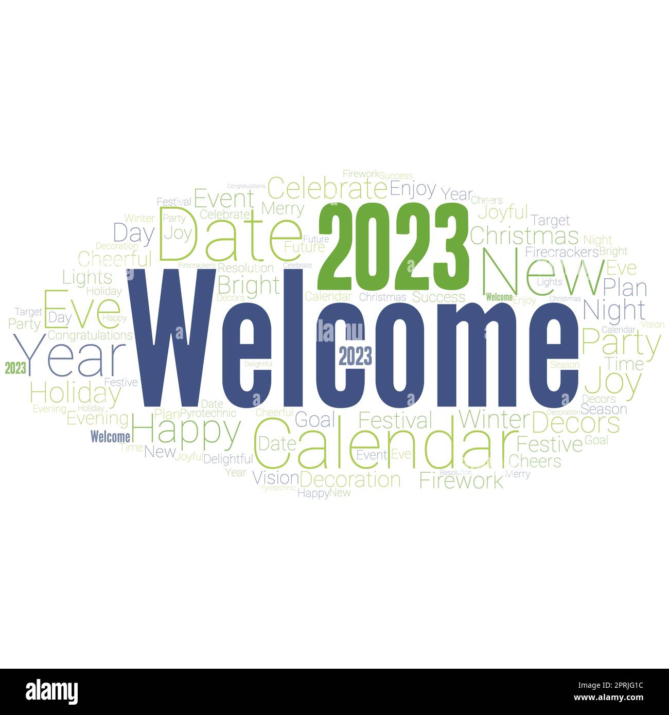 Big word cloud with new year 2023 words Stock Photo - Alamy