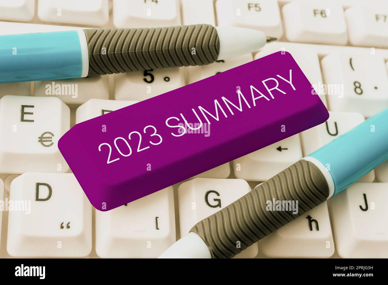 Conceptual display 2023 Summary, Word Written on summarizing past year ...