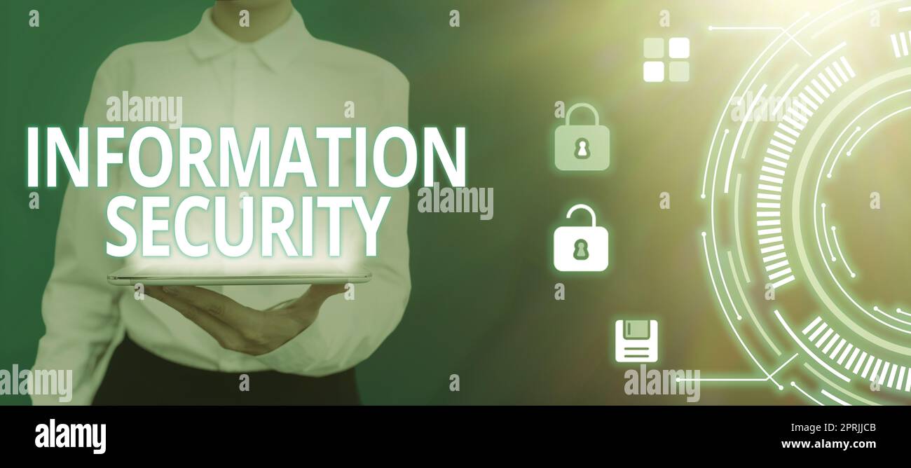 Conceptual Caption Information Security Internet Concept Infosec Preventing Unauthorized Access